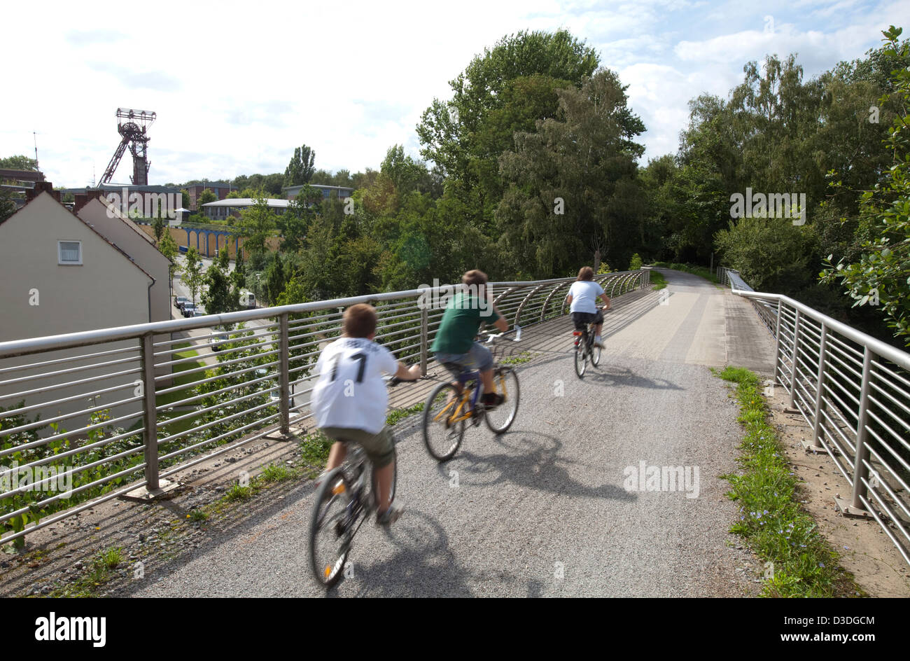 Cycling on former railway track hi-res stock photography and images - Alamy
