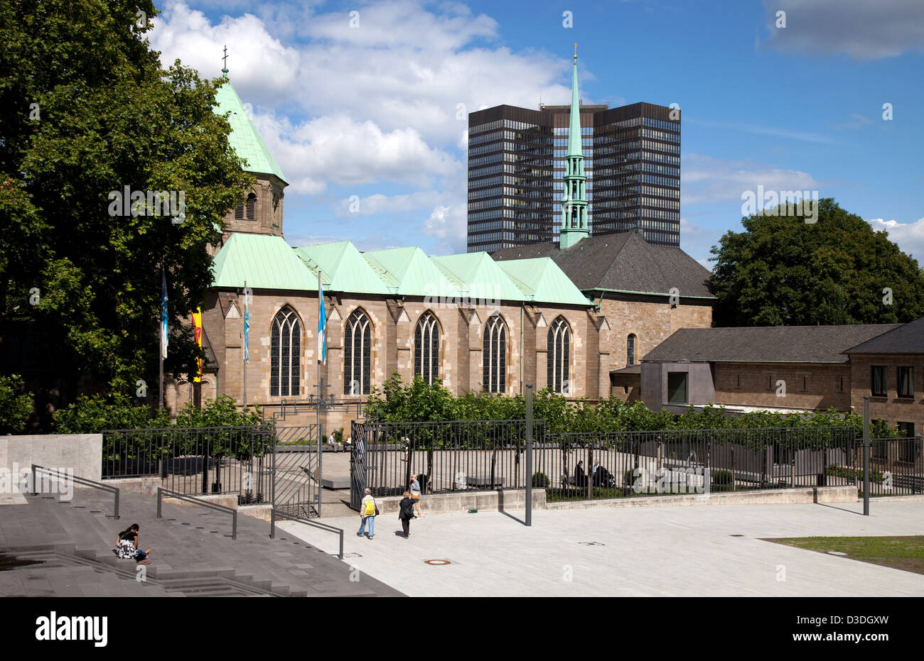 City hall and essen cathedral hi-res stock photography and images - Alamy