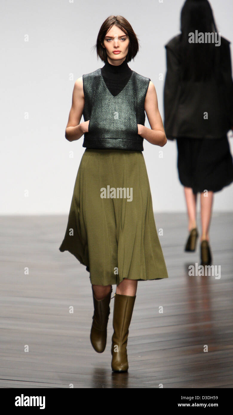 Daks A/W 2013/14 collection during London Fashion Week at Courtyard ...