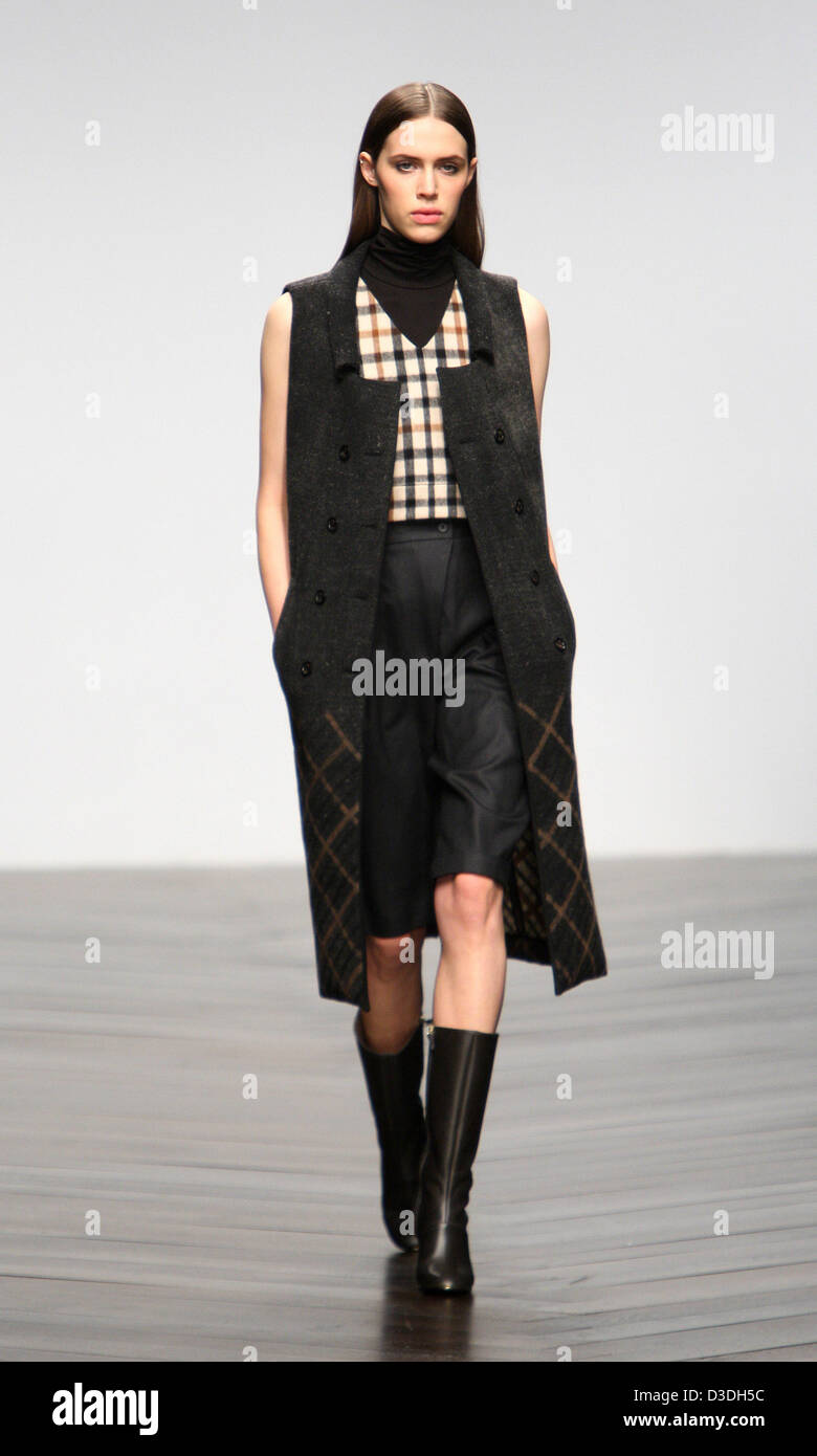 Daks A/W 2013/14 collection during London Fashion Week at Courtyard ...