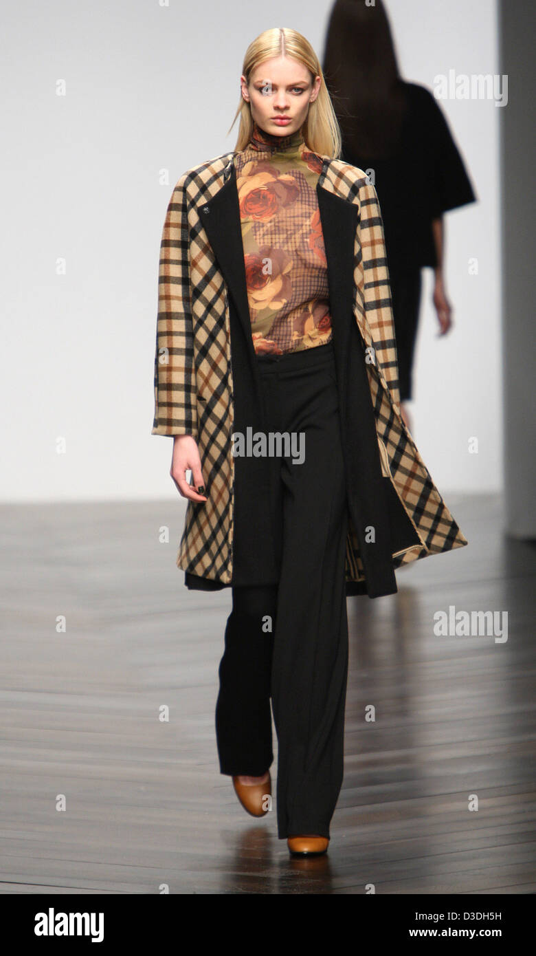 Daks A/W 2013/14 collection during London Fashion Week at Courtyard ...