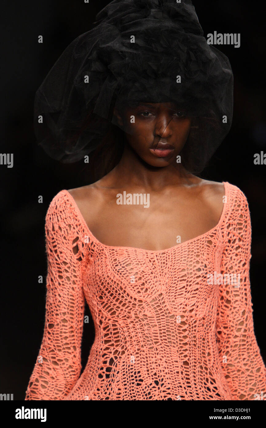 John Rocha A/W 2013/14 collection during London Fashion Week shown at Somerset House, London on ...