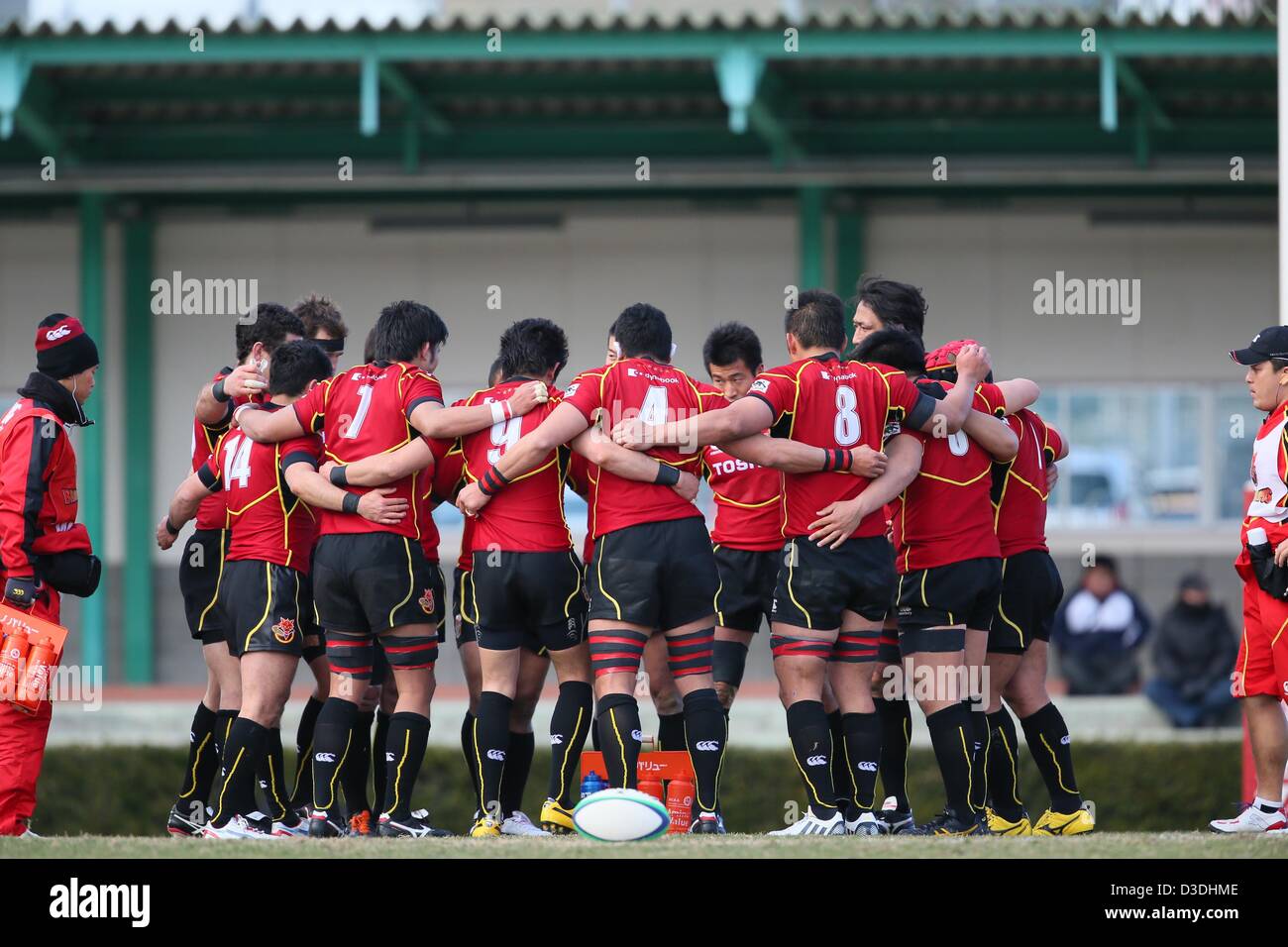Toshiba Brave Lupus team group, FEBRUARY 16, 2013 - Rugby : The 50th ...