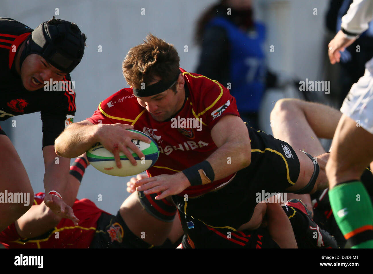 Steven Bates (TOSHIBA), FEBRUARY 16, 2013 - Rugby : The 50th Japan ...
