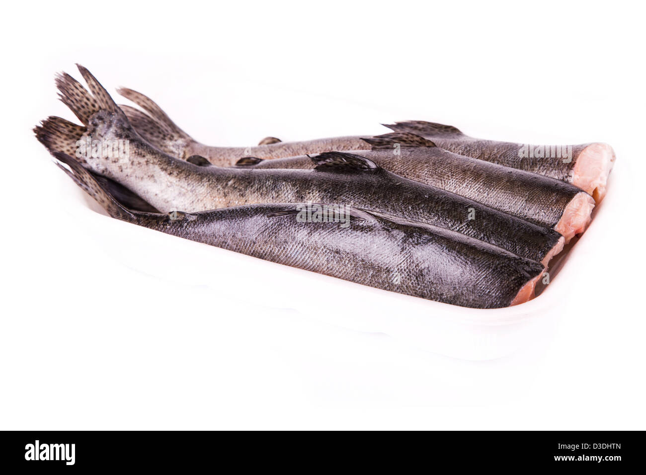 Split trouts ready to be cooked isolated on white Stock Photo - Alamy