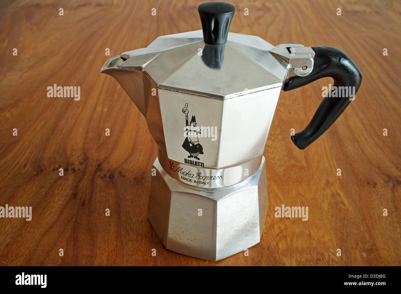 Bialetti moka express Italian coffee pot Stock Photo - Alamy
