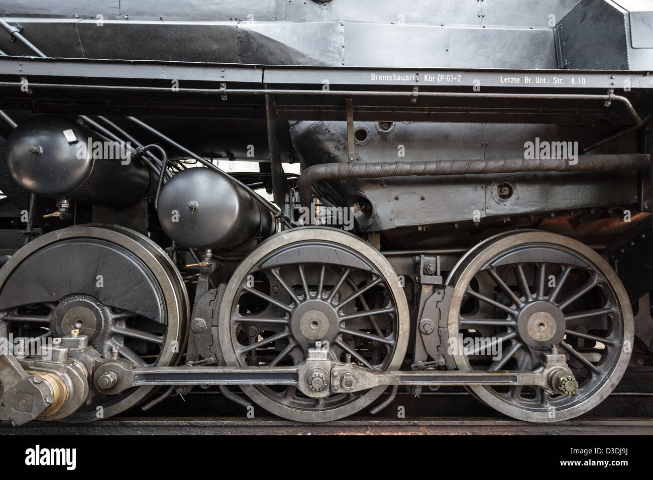 An old steam locomotive in a garage in Austria Stock Photo - Alamy