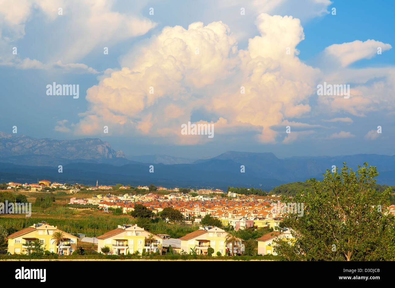 Landscape with mountains and clouds in Turkey Stock Photo - Alamy
