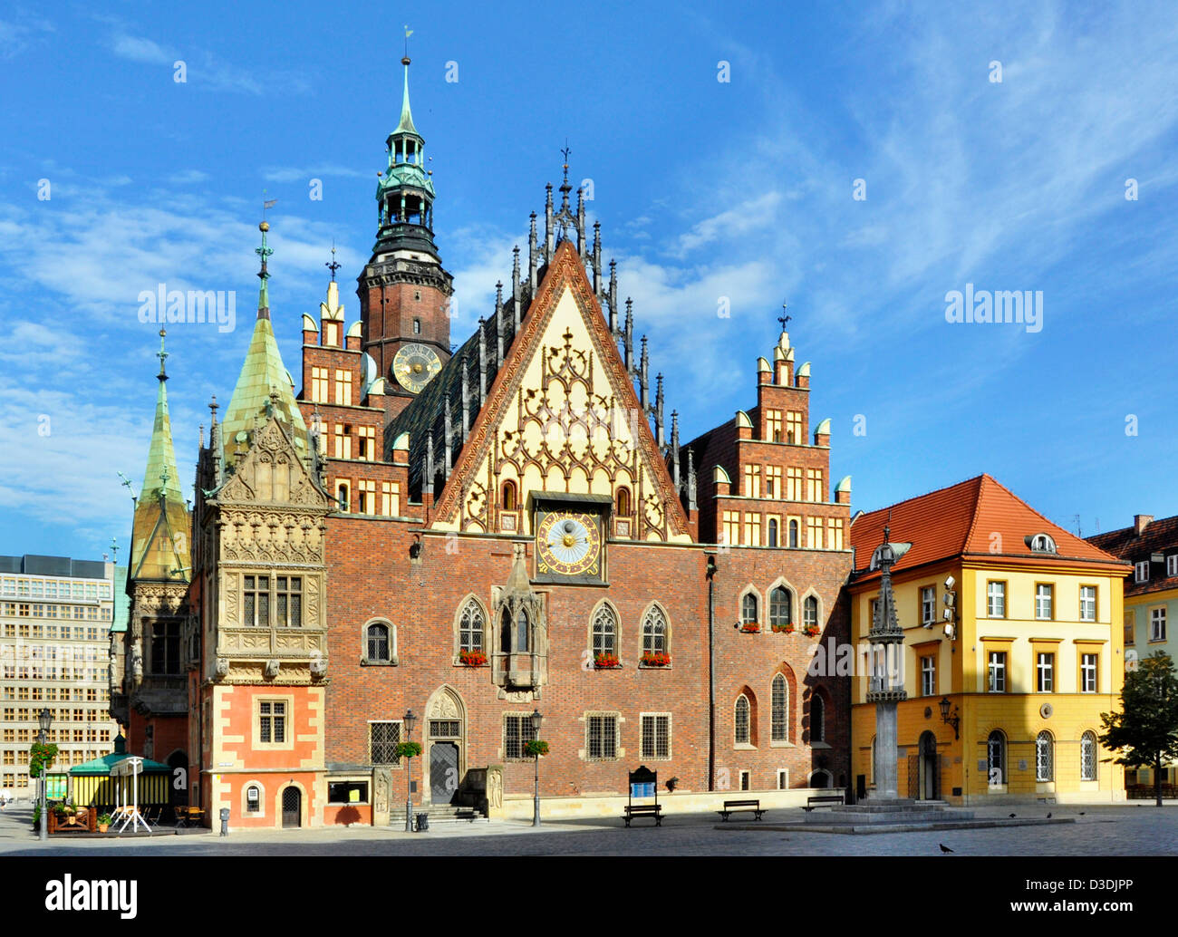Old Gothic town hall in Wroclaw (Breslau) in Poland Stock Photo - Alamy