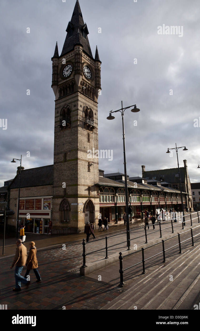 West Row and Central Market Building, Darlington, Yorkshire UK Stock ...