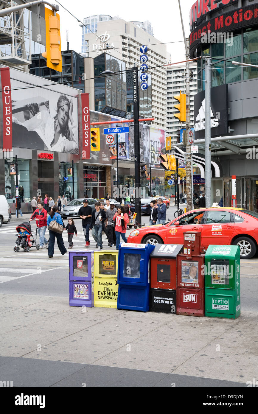 Toronto, Canada, in the Yonge Street scene Stock Photo - Alamy