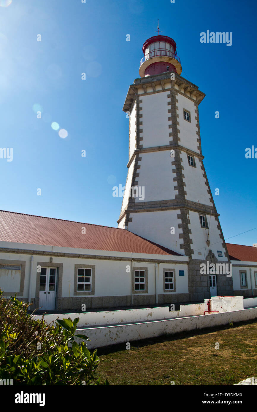 View of the beautiful lighthouse of Cape Espichel, Sesimbra, Portugal Stock Photo - Alamy