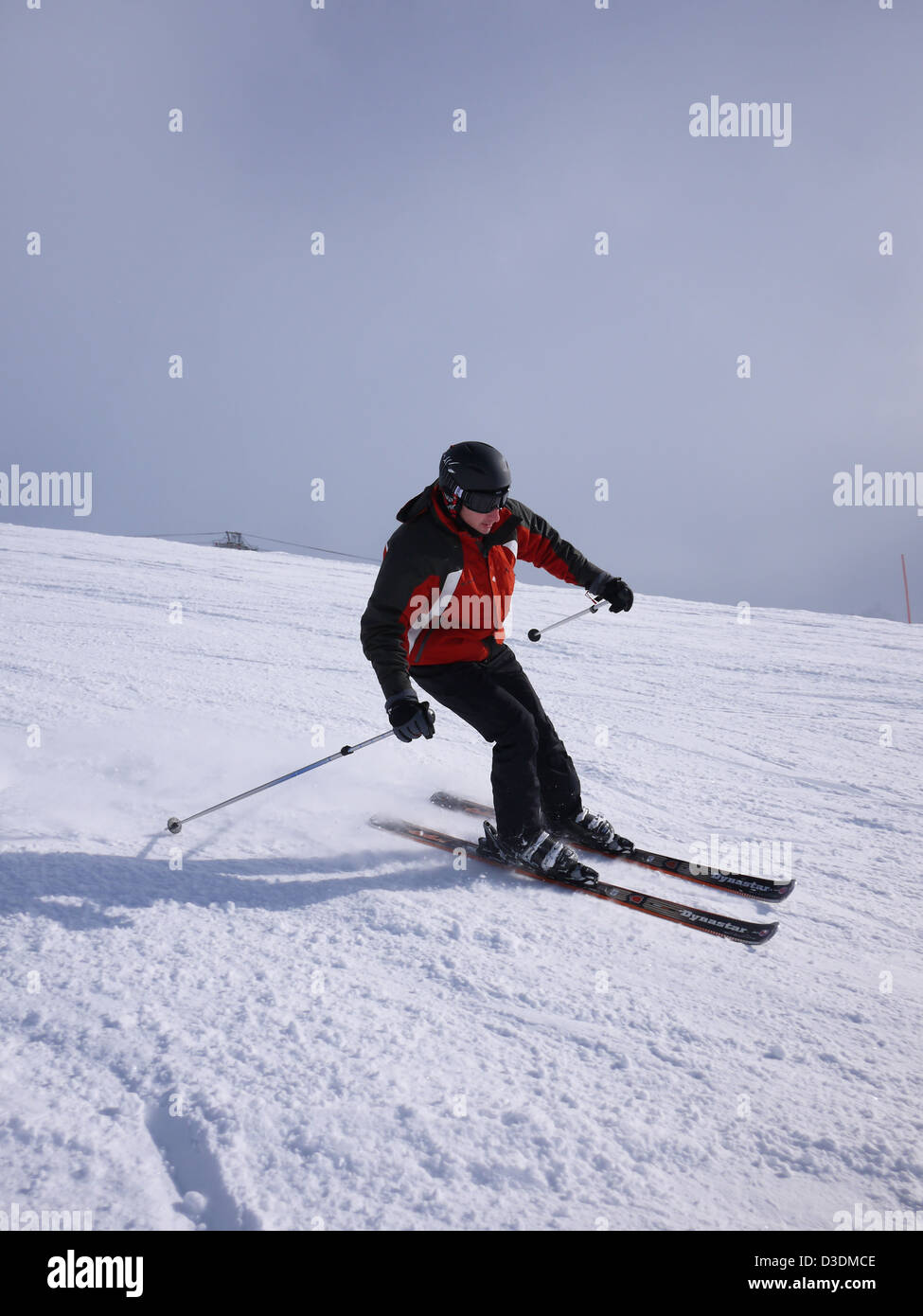 Sking in tignes, france Stock Photo - Alamy