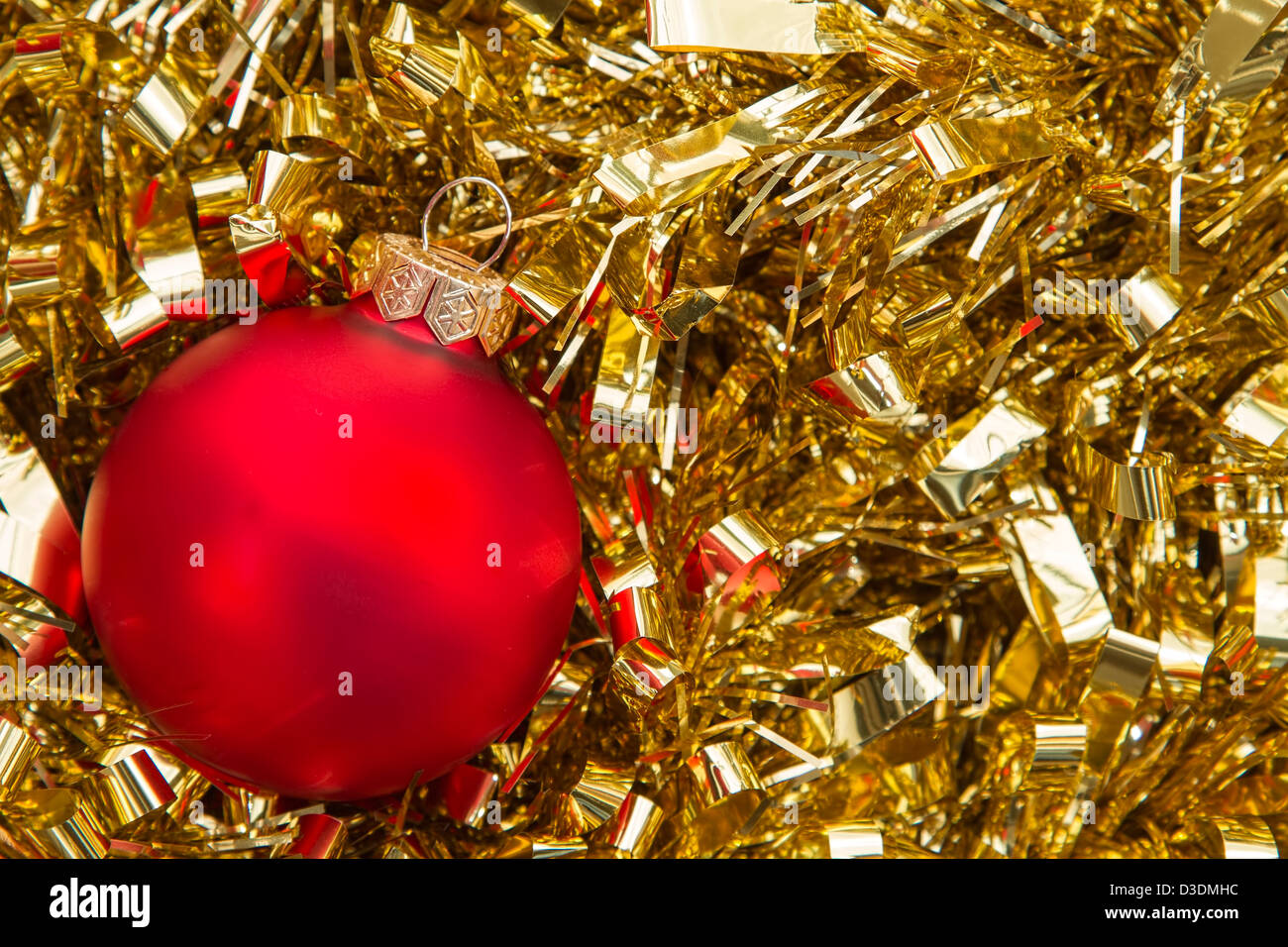 Gold bauble hi-res stock photography and images - Alamy