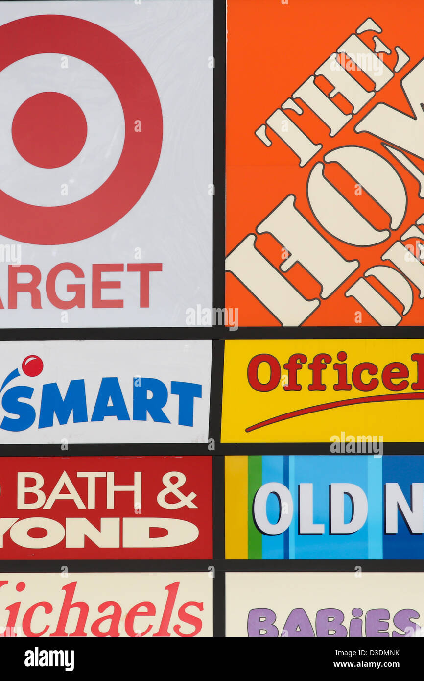 Feb. 15, 2013 - Everett, Massachusetts, U.S - A shopping center's sign ...