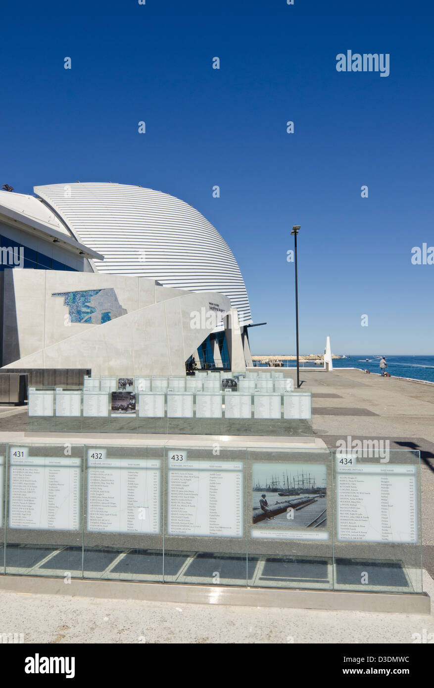 Welcome walls outside Western Australian Maritime Museum, Fremantle ...