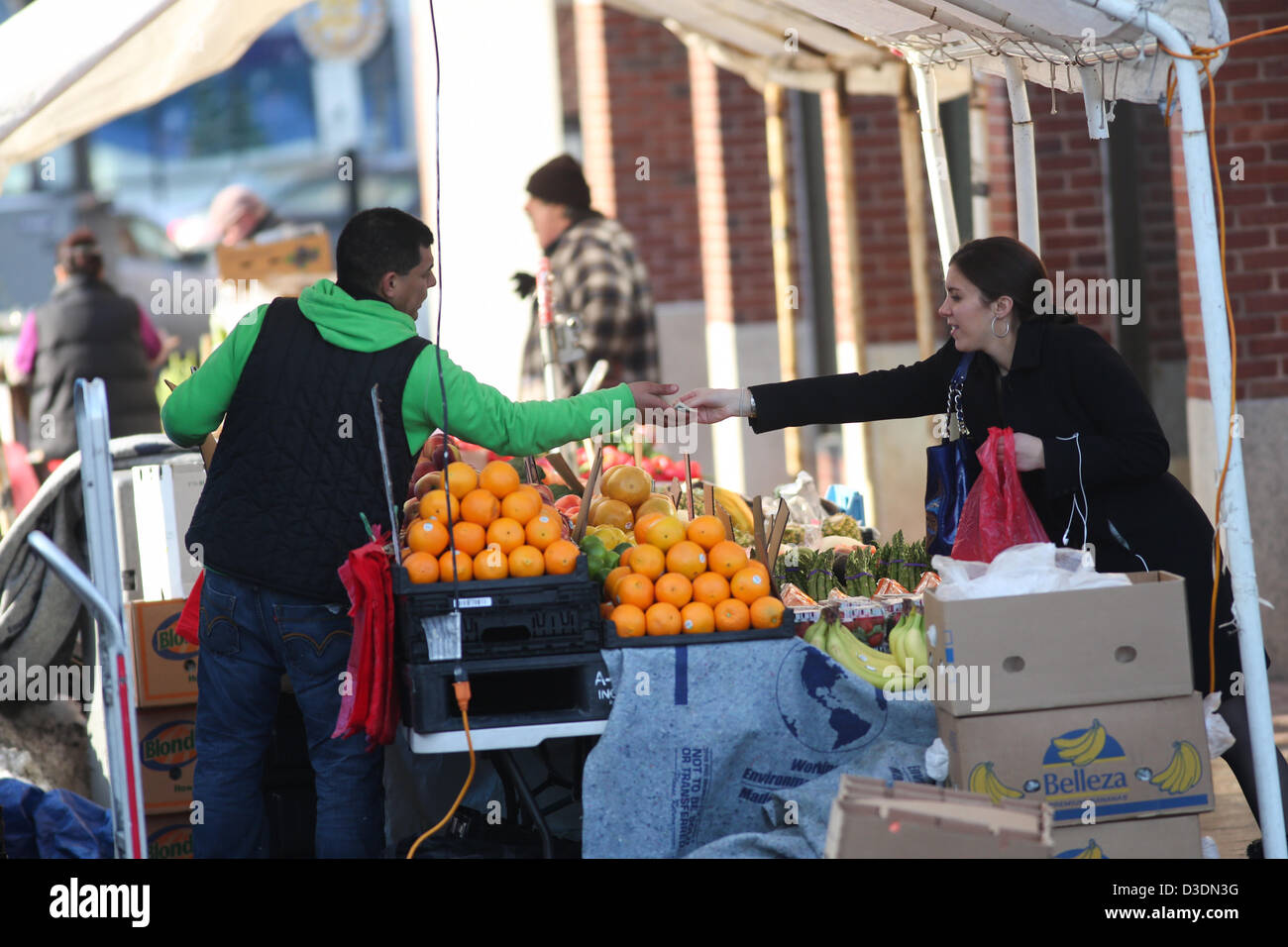 Feb. 15, 2013 - Boston, Massachusetts, U.S - The Famous Haymarket ...