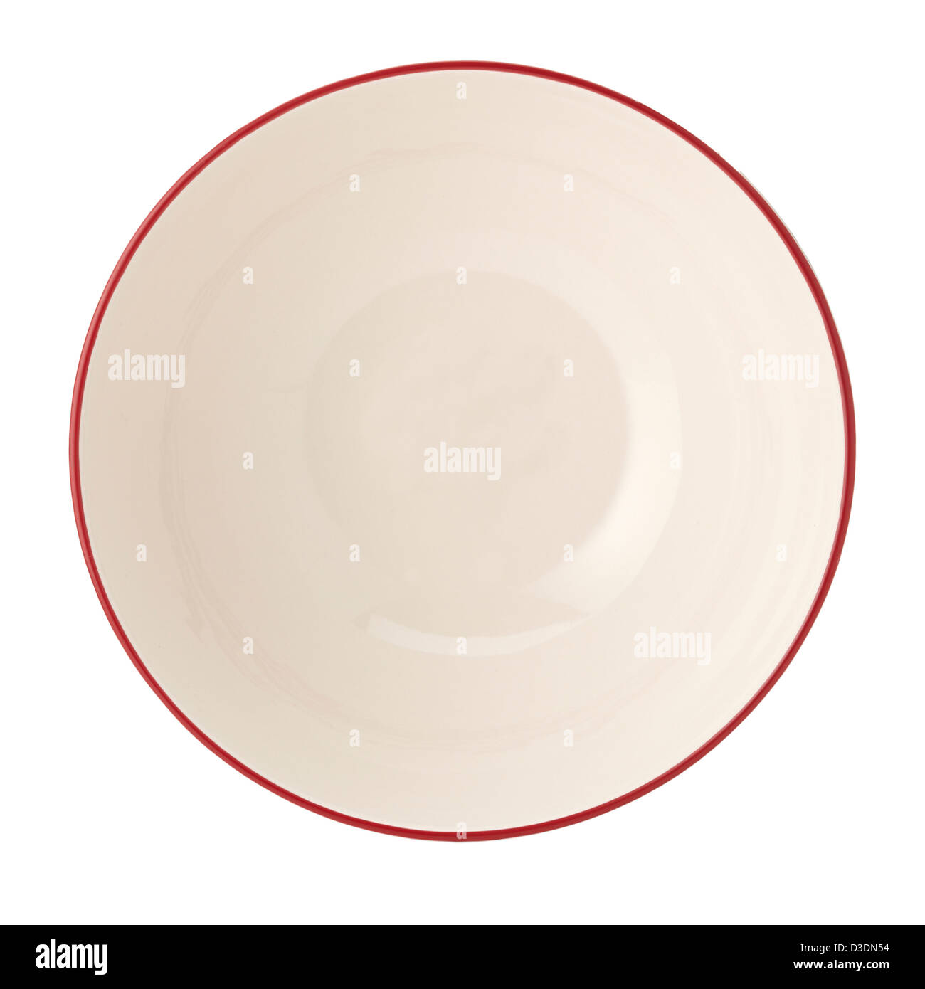soup plate Plate on white background, beige Stock Photo - Alamy