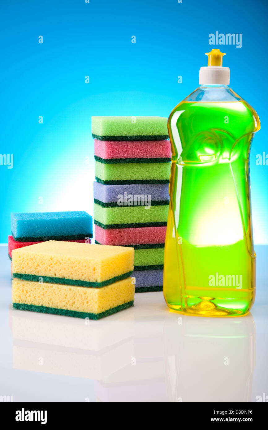 Cleaning concept in studio Stock Photo - Alamy