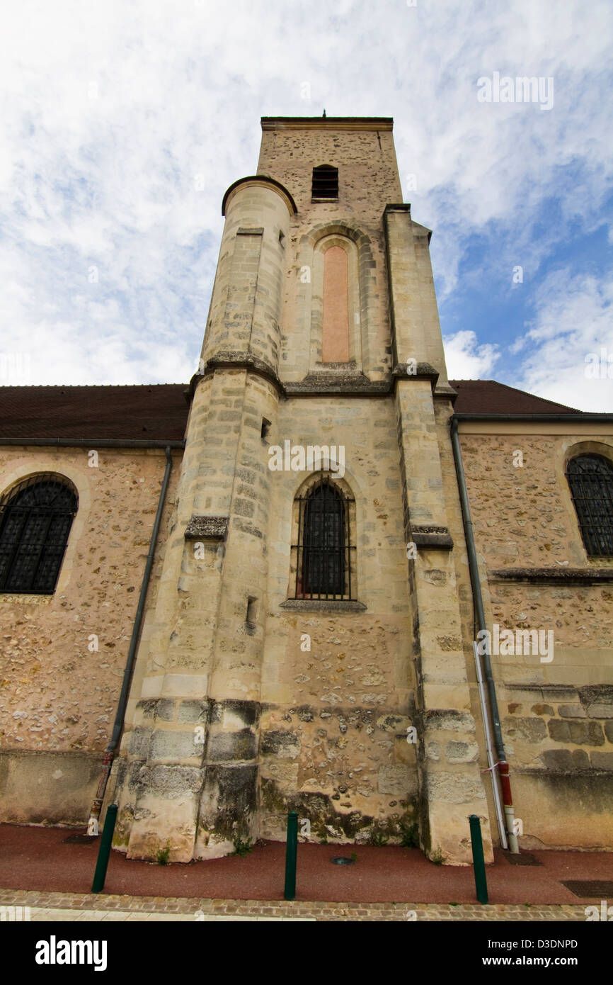 View of the wonderful church of Morangis village on the outskirts of ...