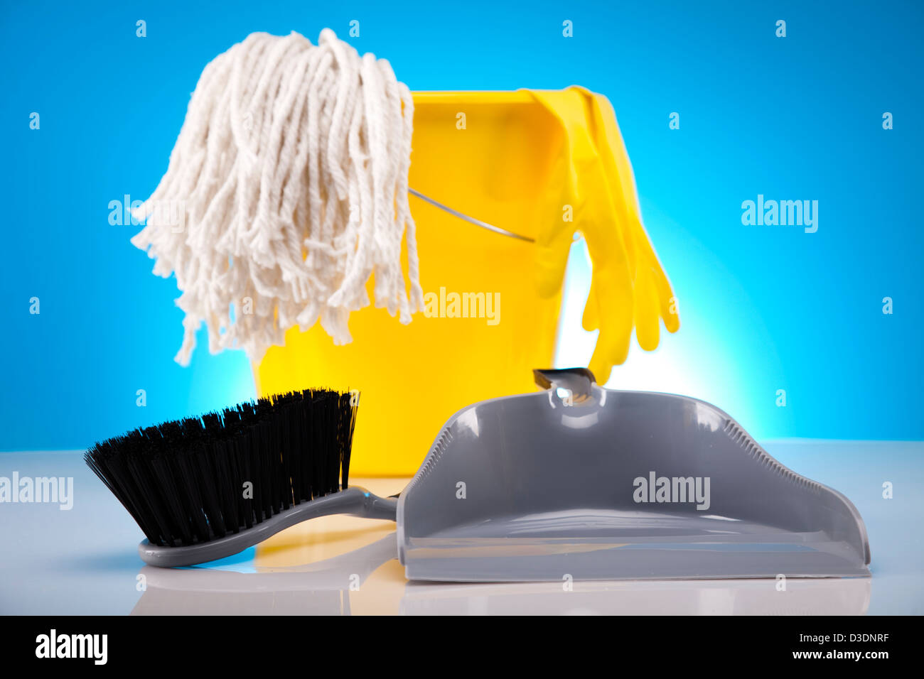 Cleaning concept in studio Stock Photo - Alamy