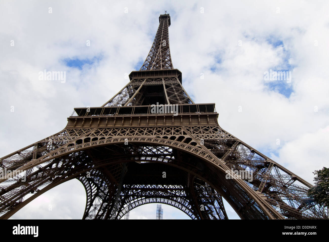View of the beautiful iconic Eiffel tower in Paris, France Stock Photo ...