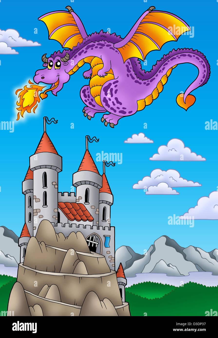 Dragon Over Castle