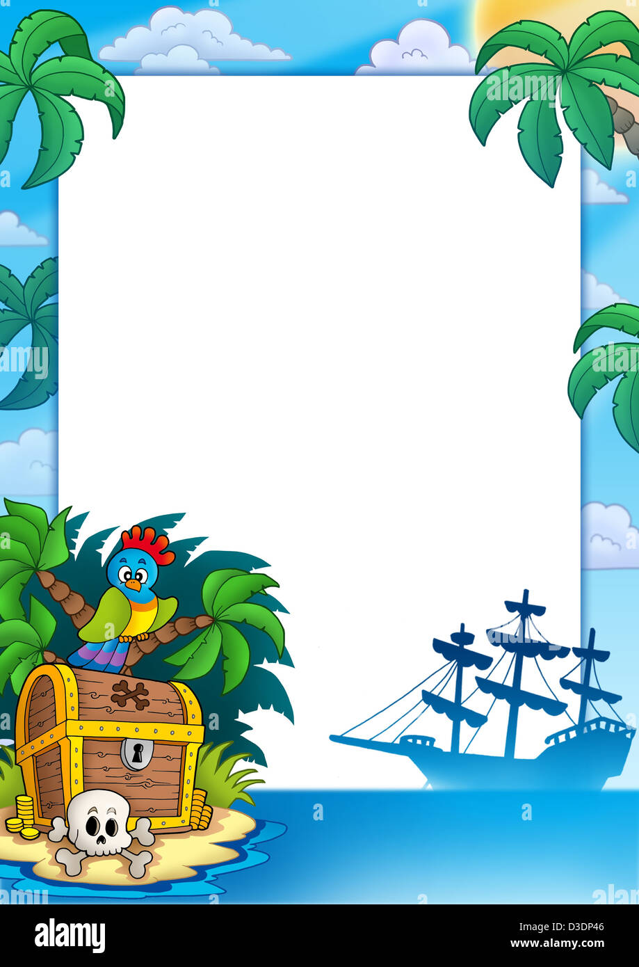 Treasure Map Border Clip Art