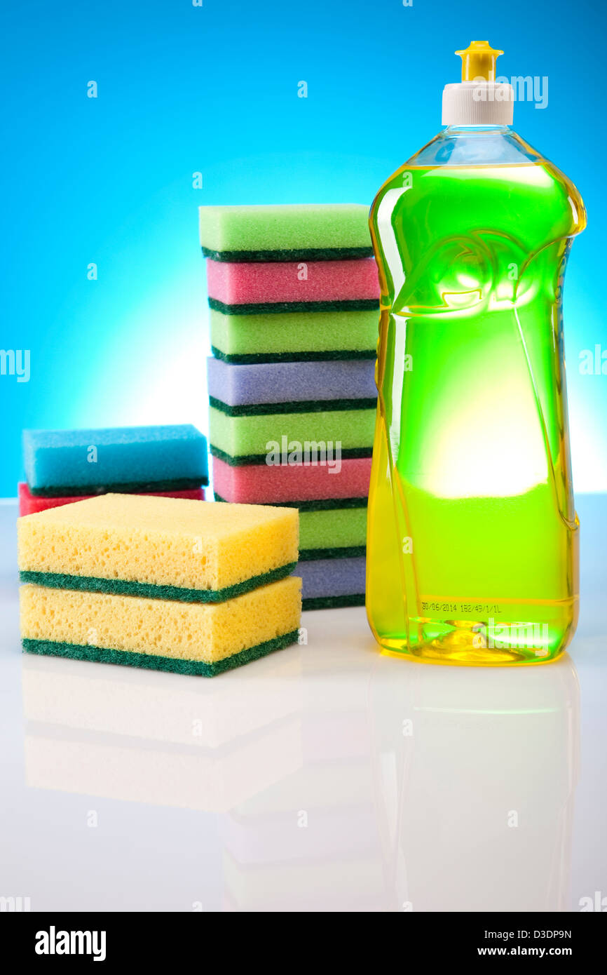 Cleaning concept in studio Stock Photo - Alamy