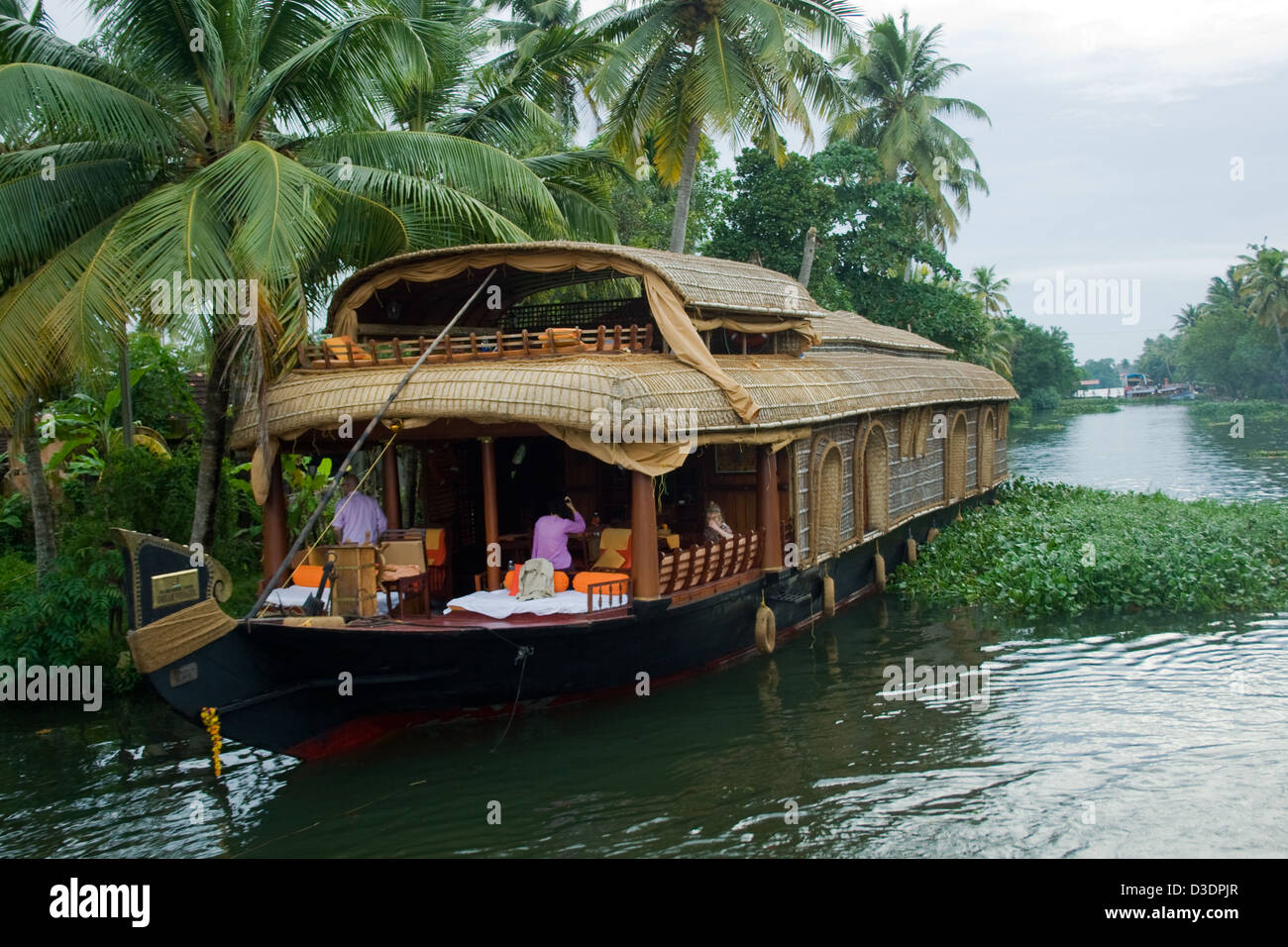 houseboat in alleppey, kerala, india Stock Photo, Royalty Free Image ...