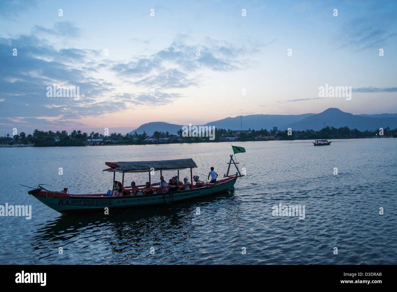 Kampot river boat hi-res stock photography and images - Alamy