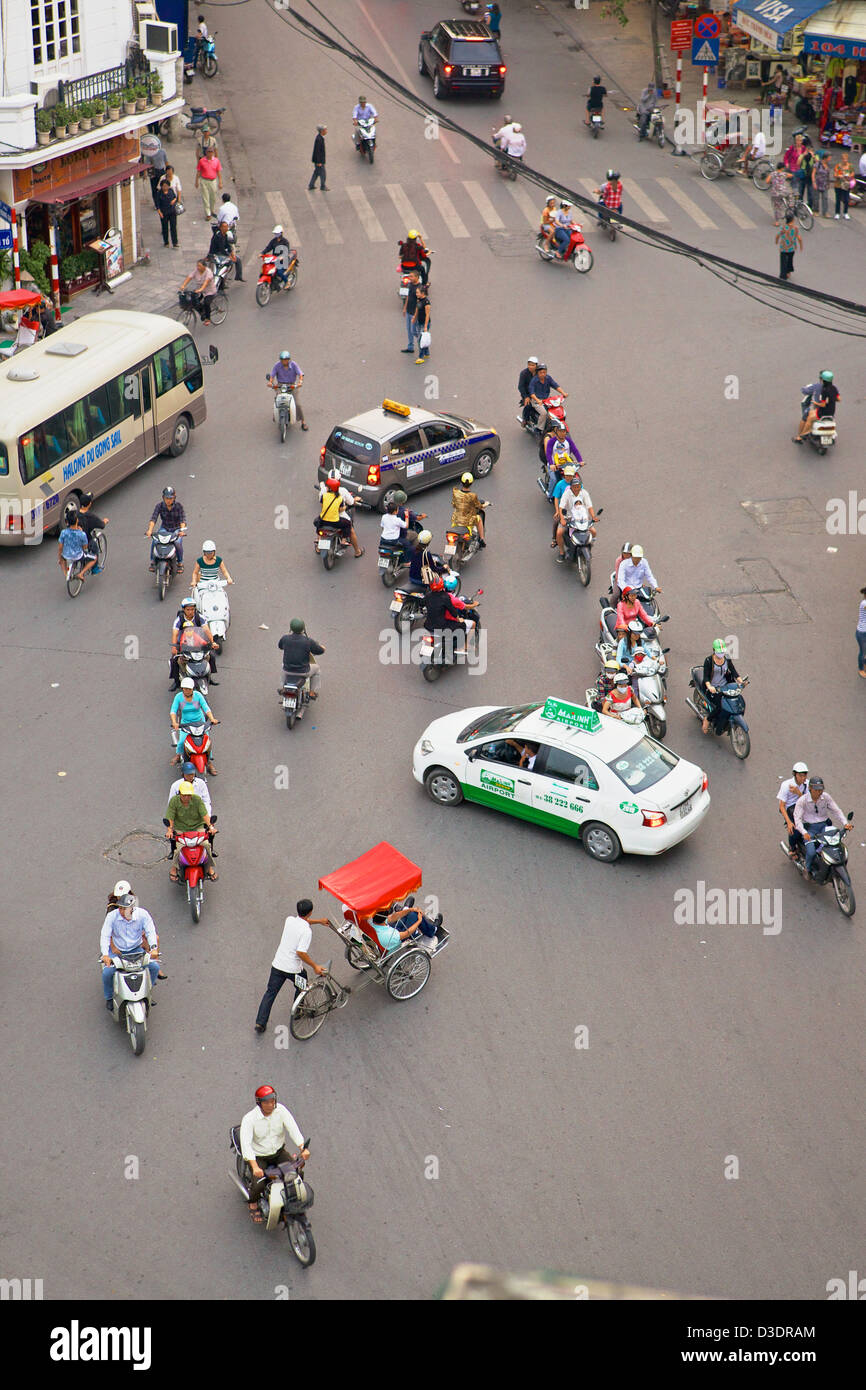 Vietnam, Hanoi, old town, traffic Stock Photo - Alamy