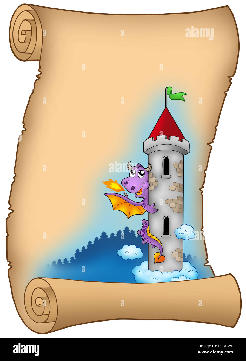 Dragon scroll Cut Out Stock Images & Pictures - Alamy