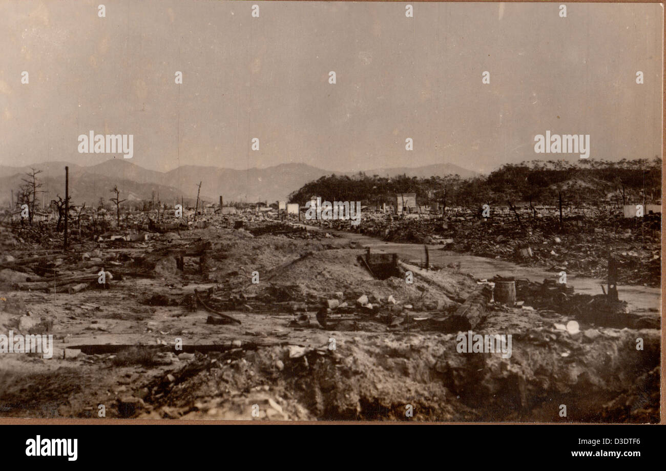 Aftermath of Atomic bomb on Hiroshima, Japan Stock Photo - Alamy