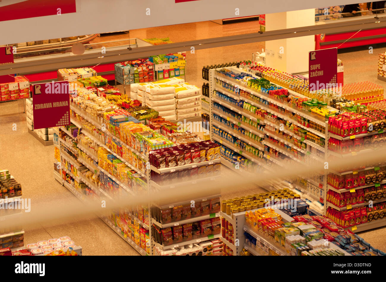 Inside supermarket shelves hi-res stock photography and images - Alamy