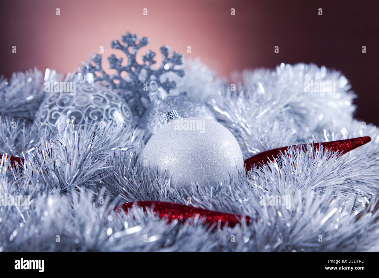 Traditional Christmas Baubles Stock Photo - Alamy