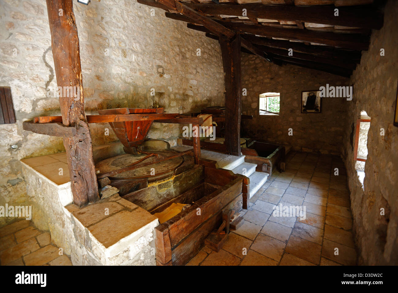 Konavoski Dvori - old mill inside Stock Photo - Alamy