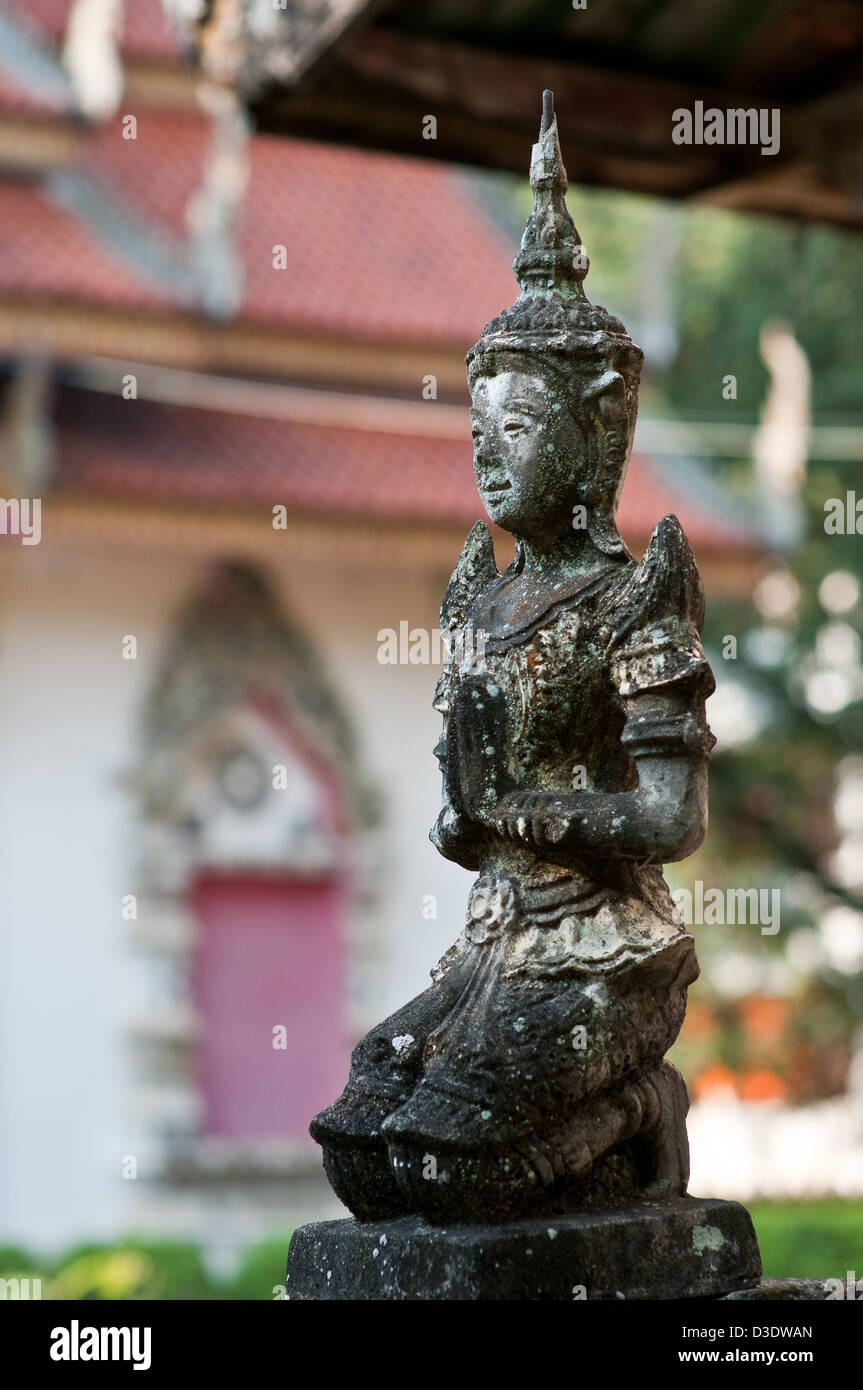 Fang, Thailand, statue, seated, hands in Namaste Stock Photo - Alamy