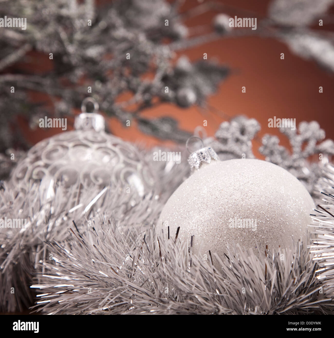 Traditional Christmas Baubles Stock Photo - Alamy