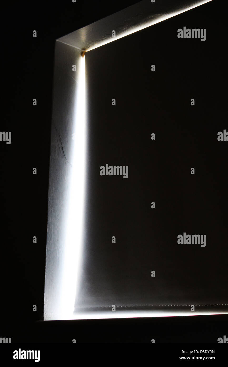 High contrast window blind abstract in black and white Stock Photo - Alamy