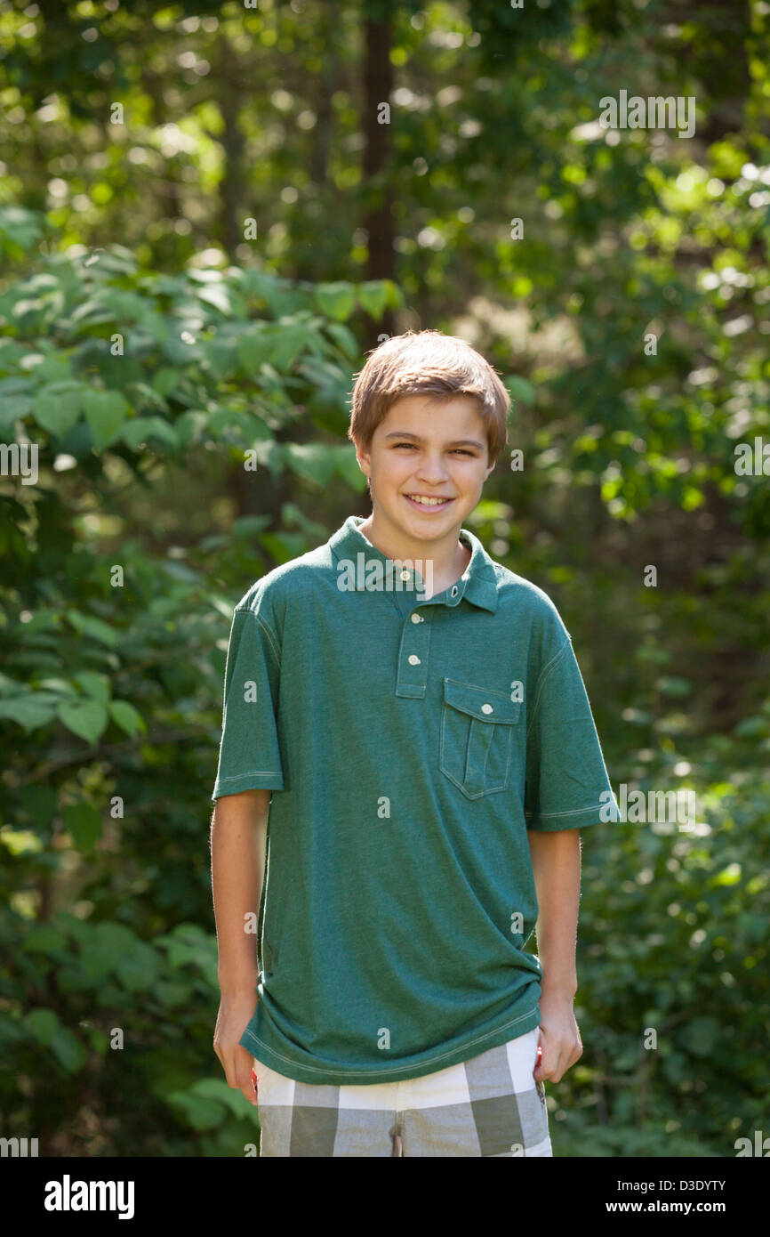 Portrait of a boy smiling Stock Photo - Alamy
