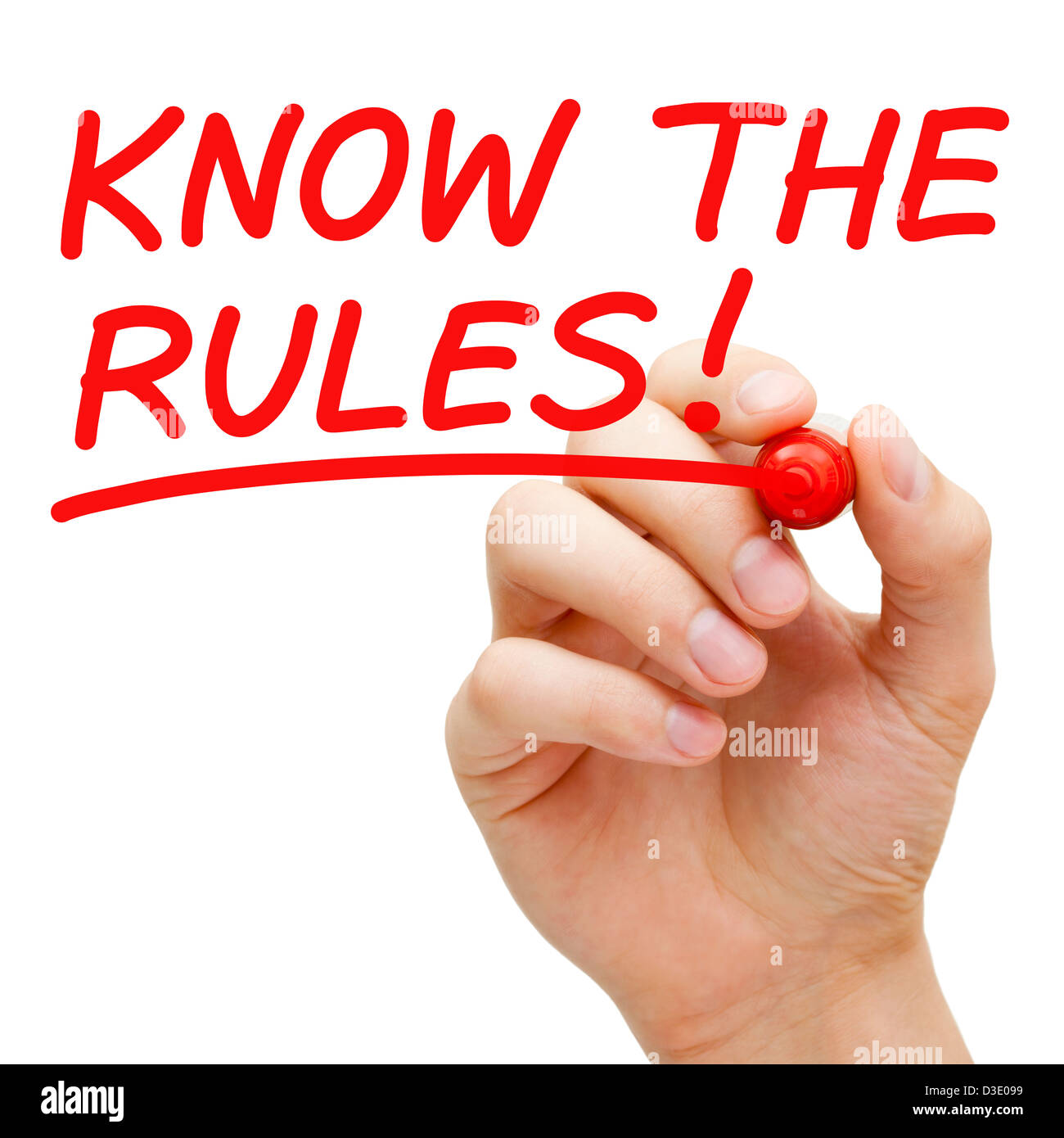 Rules Regulations Instructions Information Cut Out Stock Images ...