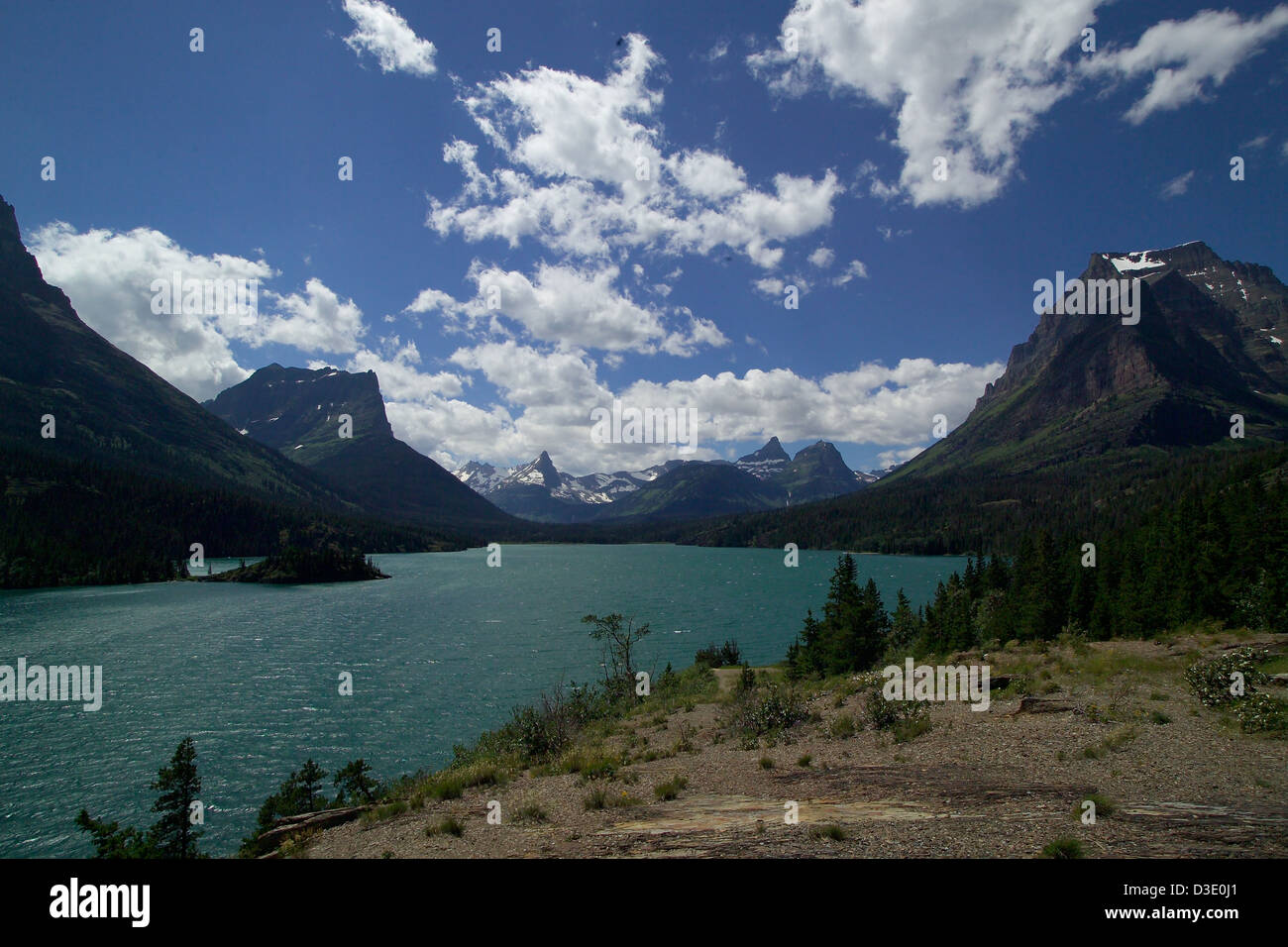 Sun Point Overlook provides stunning views of a lake and surrounding ...