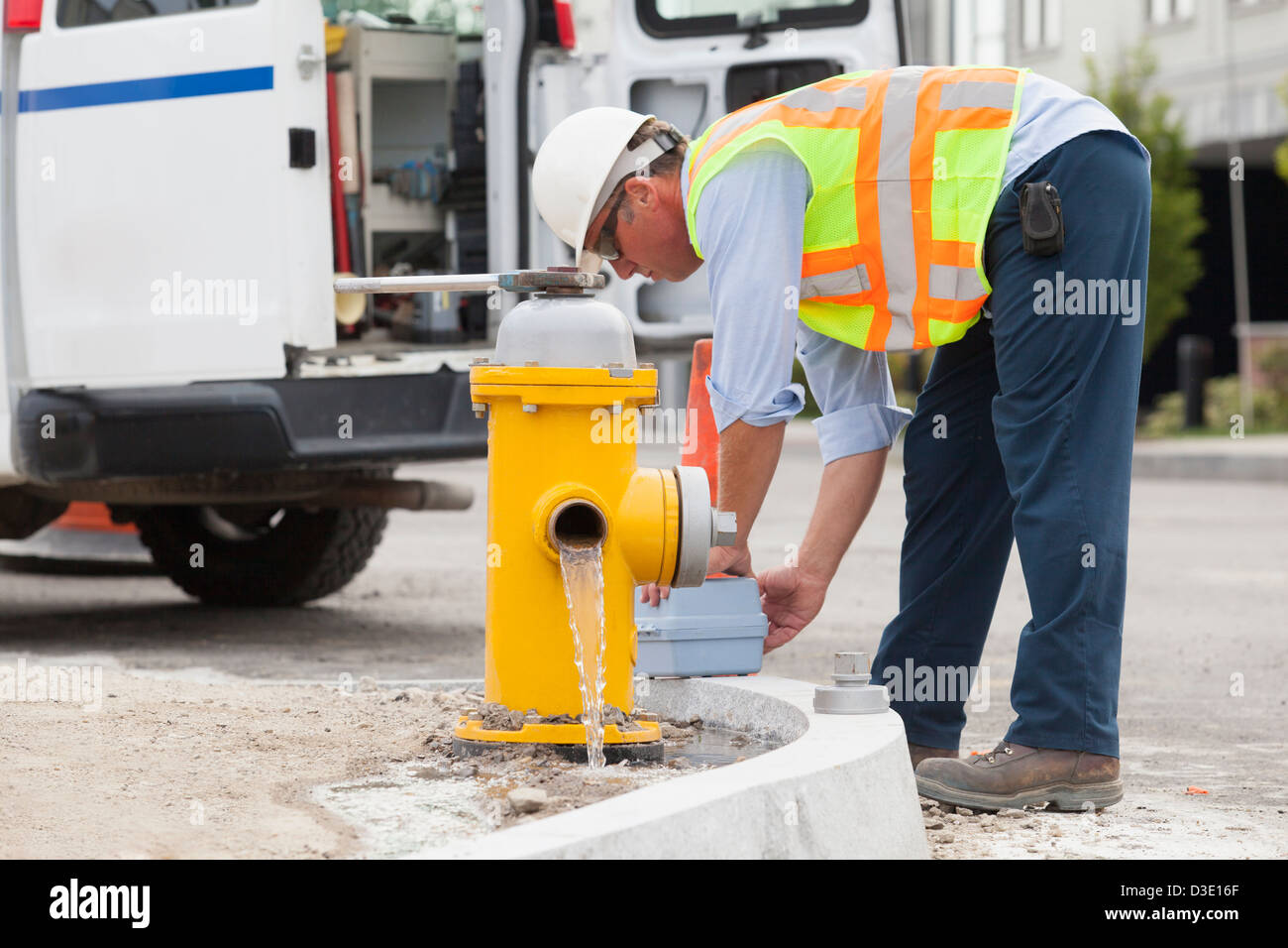 Water engineer man worker works hi-res stock photography and images - Alamy