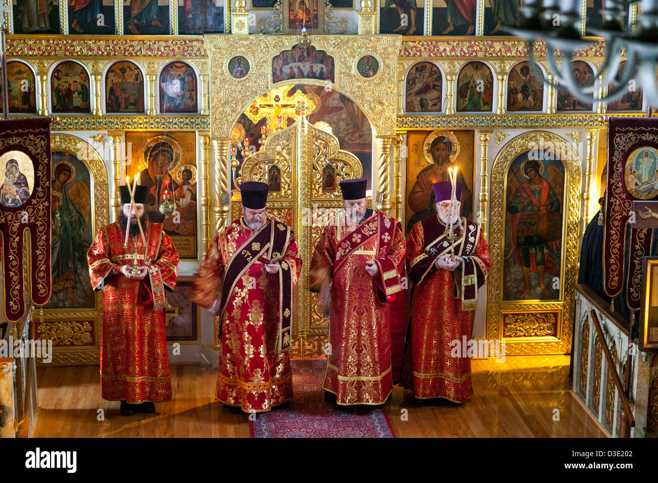 Russian orthodox church service hi-res stock photography and images - Alamy
