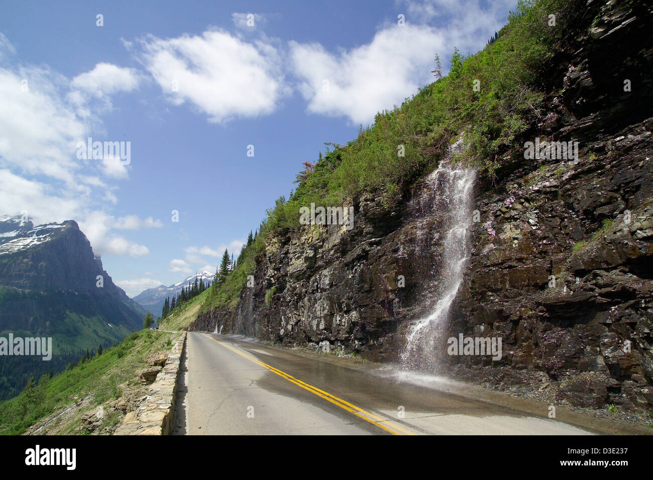 The Weeping Wall is a prominent waterfall along the Going-to-the-Sun ...
