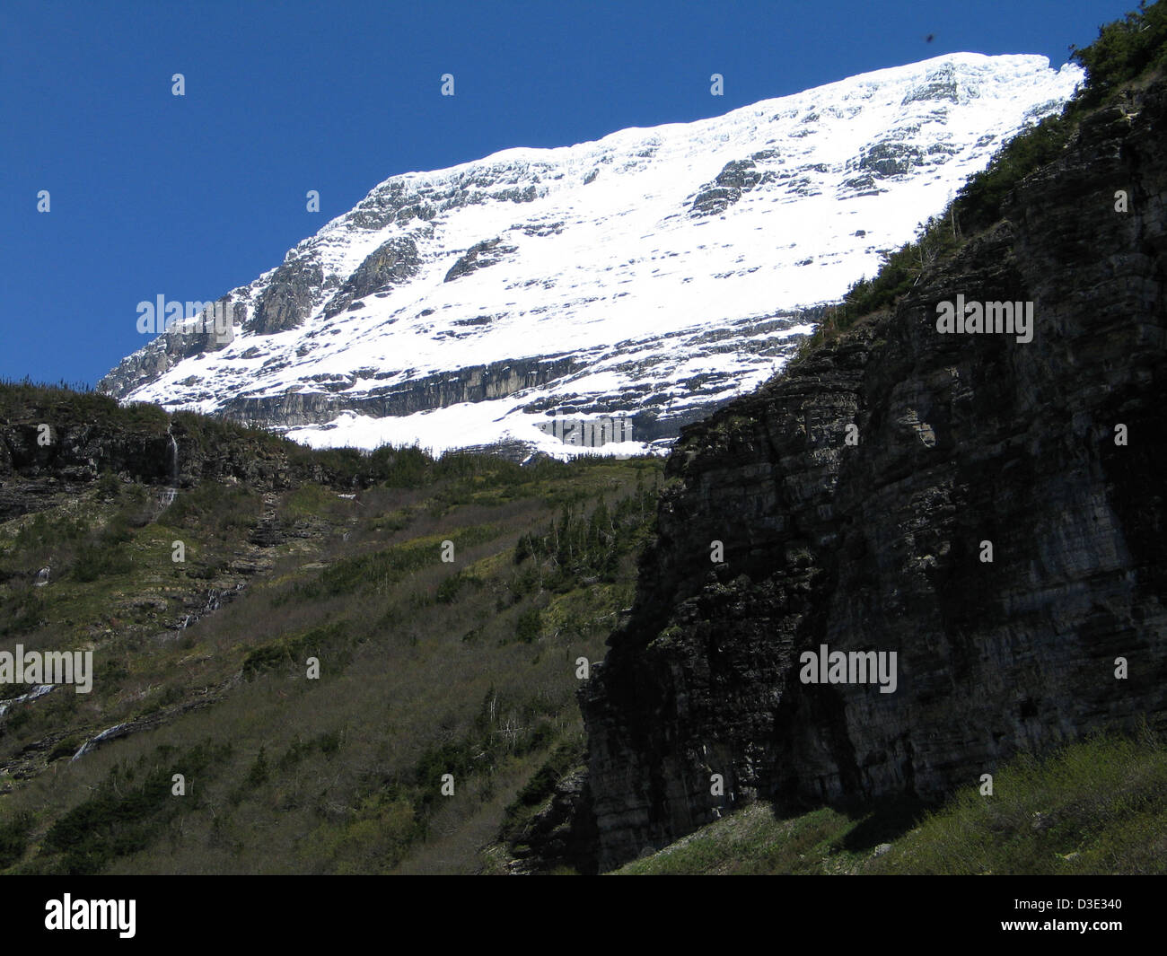 Mount Gould in Glacier National Park, Montana, is a prominent peak ...
