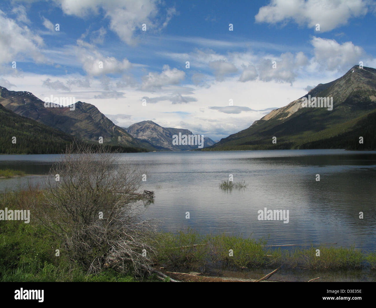 Goat Haunt, located on the international border in Glacier National ...