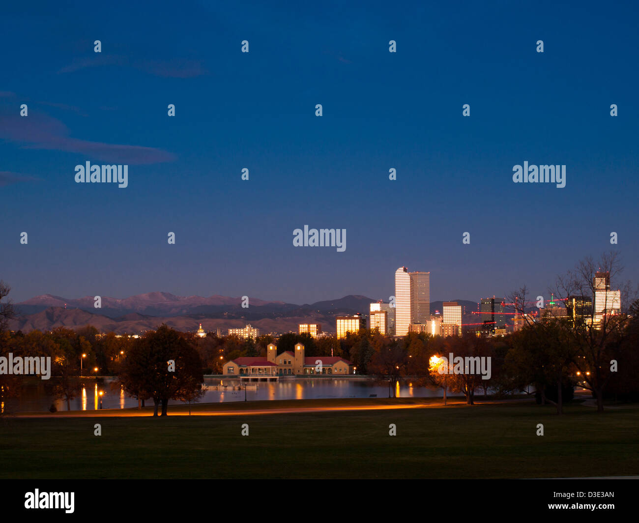 Sunrise over downtown Denver in late Autumn Stock Photo - Alamy