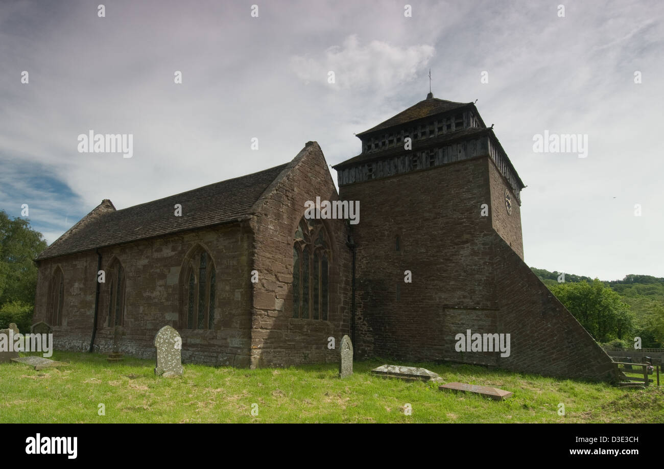 St.Bridget's church stands in the village of Skenfrith in Monmouthshire ...